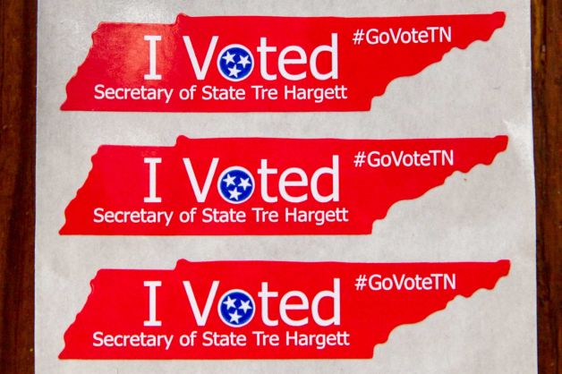 'I Voted' stickers feature GOP name in Tennessee | wbir.com