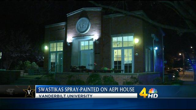 Swastikas painted in Jewish fraternity at Vanderbilt | wbir.com