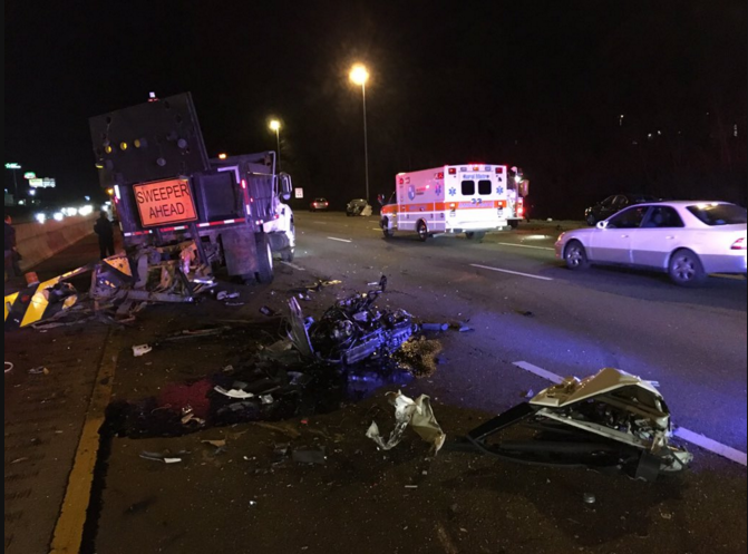 KPD: 2 hurt after car hits street sweeper on I-40 | wbir.com