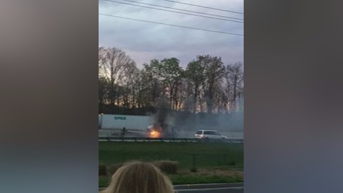 I-40 back open after being shut down for car fire | wbir.com