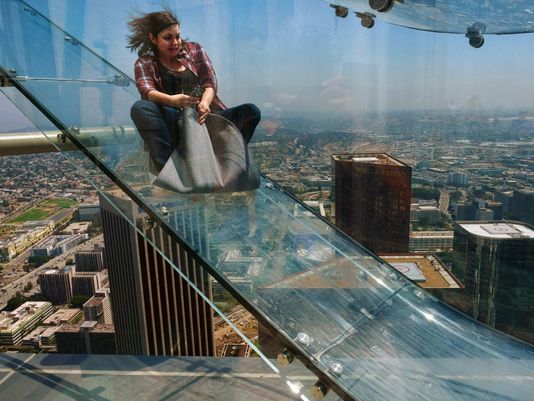 Terrifying glass skyscraper slide already facing lawsuit | ksdk.com